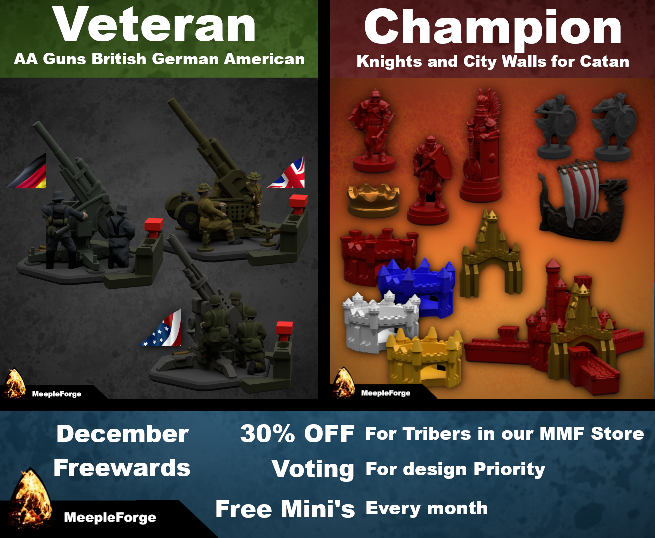 MeepleForge – Custom meeples and scenery for boardgames and tabletop games